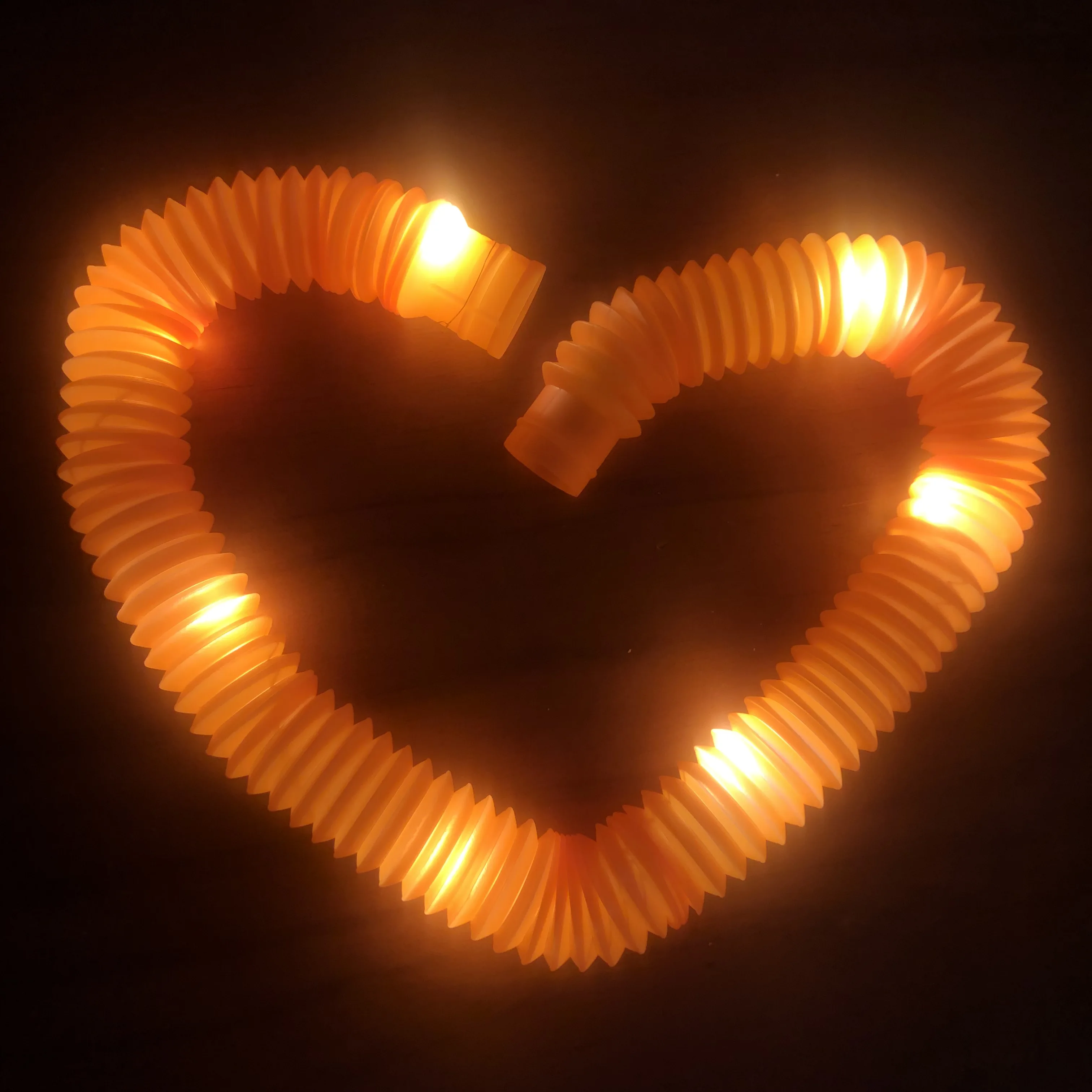 Pt130 Newest Led Sensory Tube Light Up Pop Tube Fidget Toy Pack Fidget ...