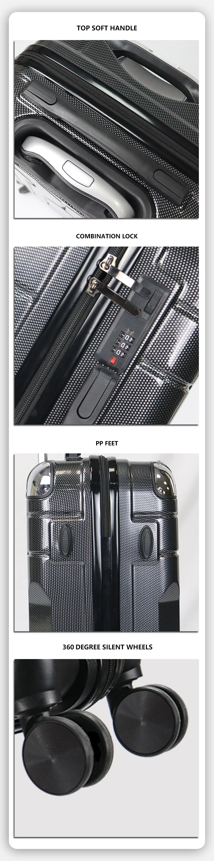 New Design Embedded Lock Trolley Duffle Multifunctional Bag Universal ...