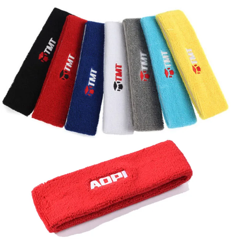Custom Embroidery Men Athletic Sweat Band Logo Design Sports Basketball ...