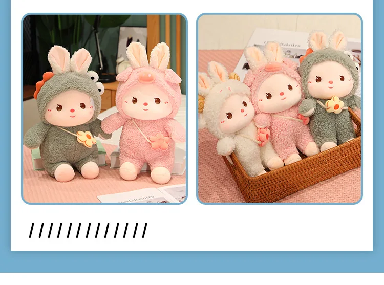 Hot Sale Transform Rabbit Cute Rabbit Doll Creative Children Comfort ...