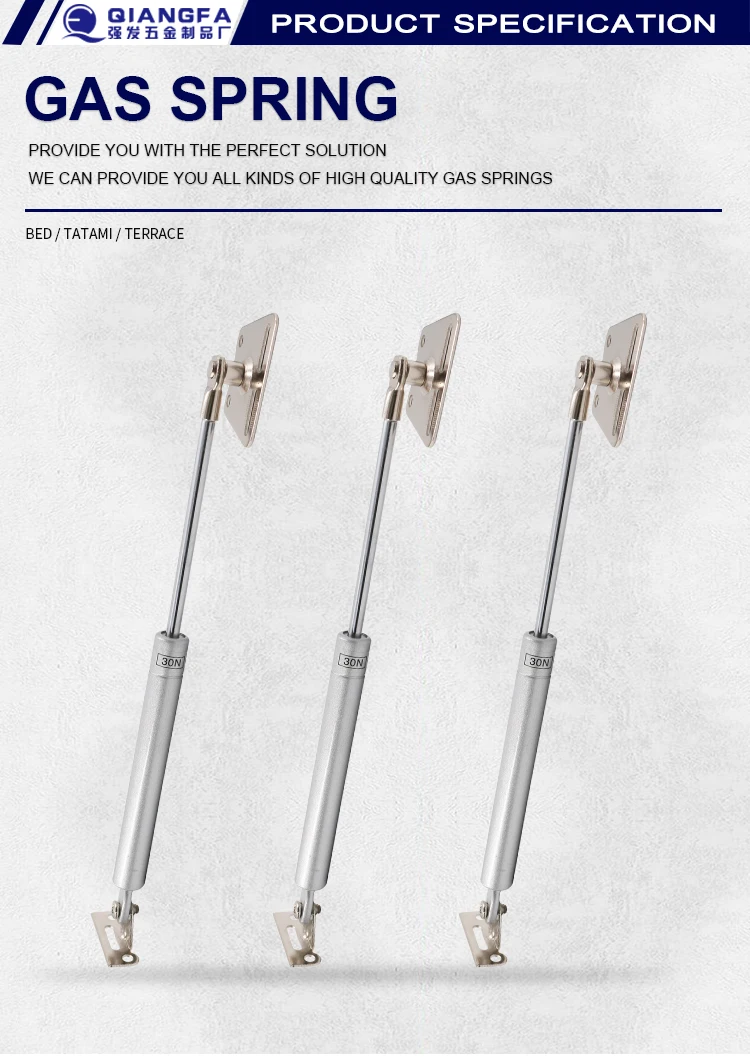 Metal Fitting Soft Close Gas Piston Cabinet Gas Spring 150N Pneumatic ...