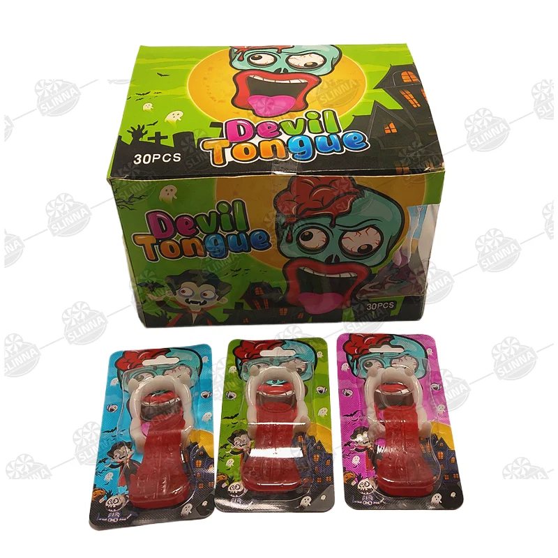 Most Popular Surprising Fruity Flavor Devil Tongue Gummy Soft Candy ...