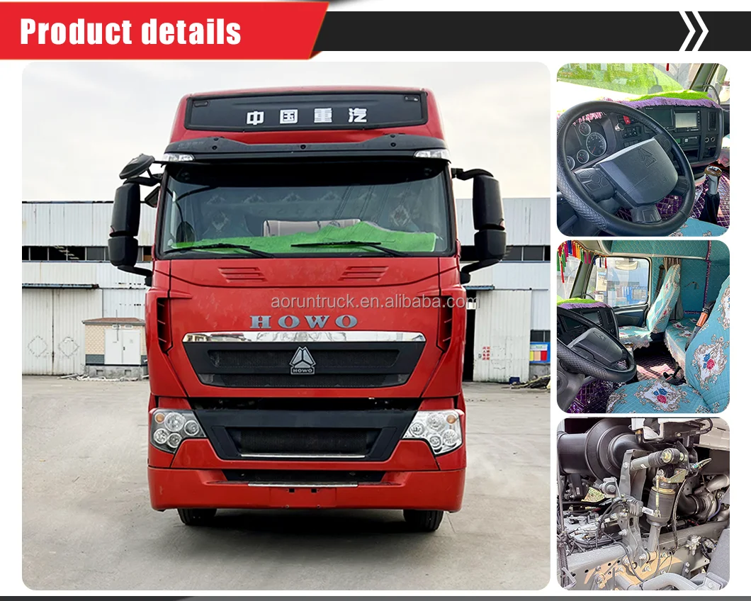 Good Condition Sinotruk Howo T7h Used Natural Gas Power 430 Hp 6*4 Wheels Tractor Truck - Buy ...