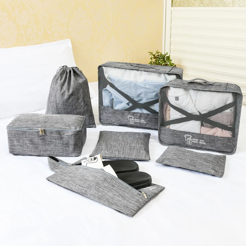 7pcs Duffle Storage Pouch Packing Cube Storage Bags Travel Luggage ...