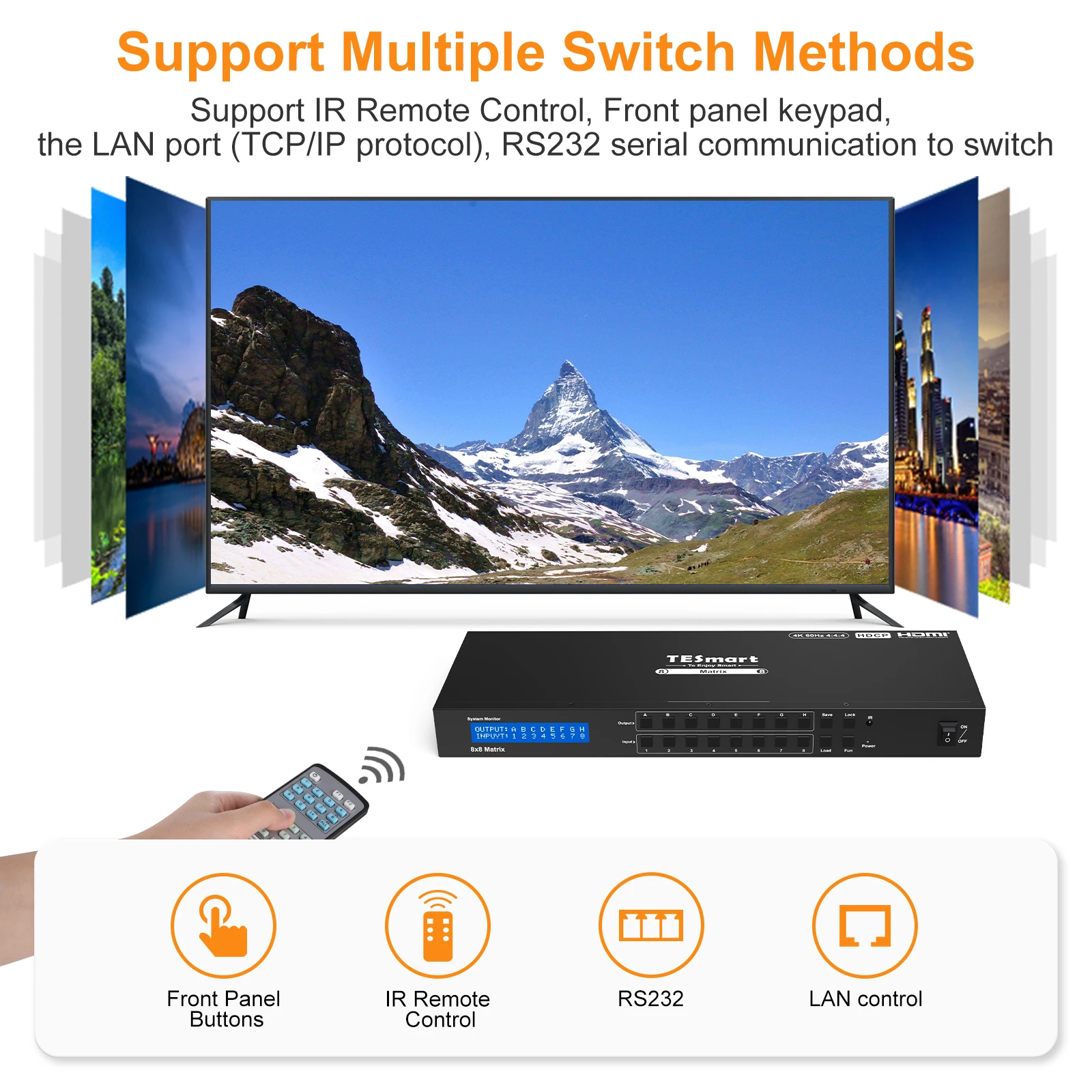 Tesmart HDMI Matrix 8x8 - 4k60hz with Smart EDID Management