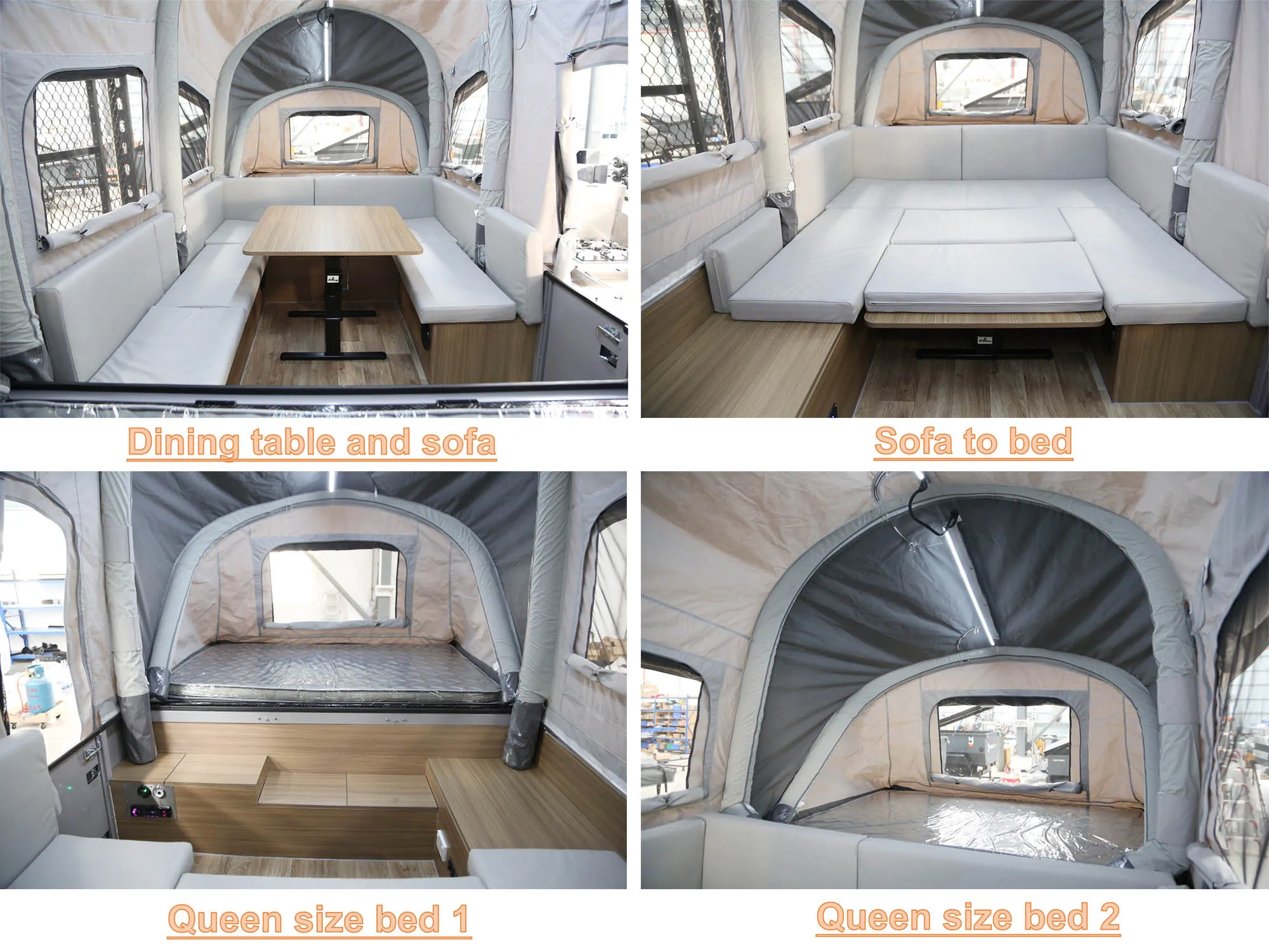 Standard Galvanized Double Fold Camper Trailer - Inflatable RV