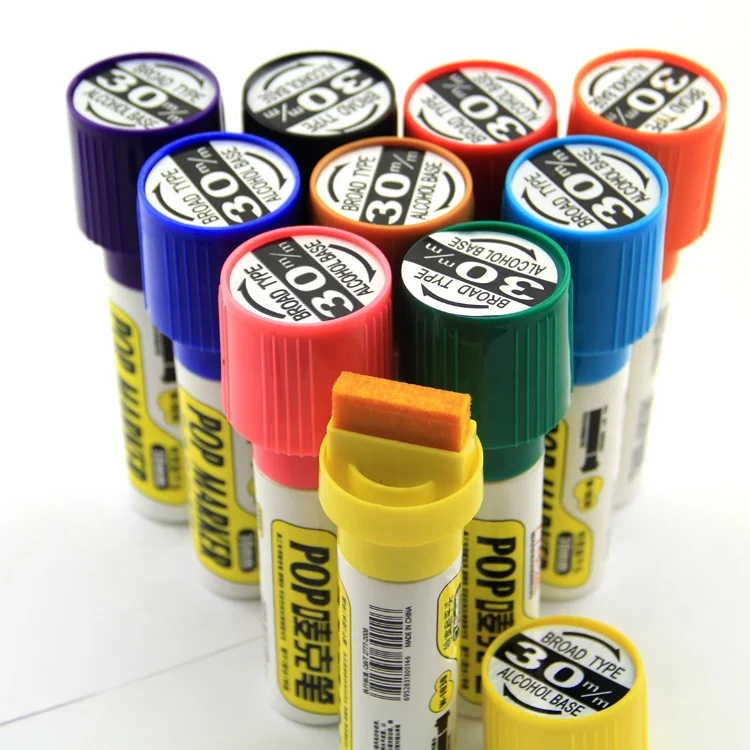 30mm Flat Tip Jumbo Refillable Pop Marker - Buy Marker,Pop Marker ...