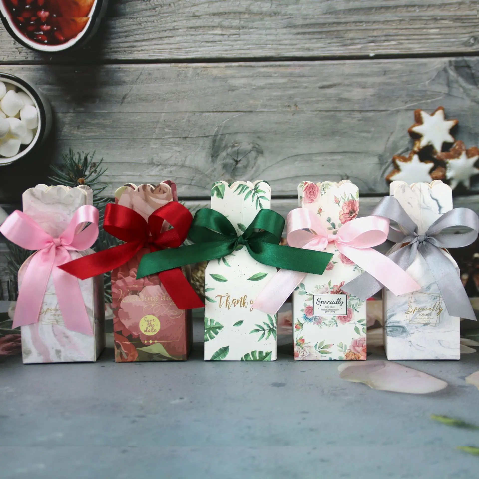 Custom Luxury Box Type Paper Candy Bags for Special Occasions