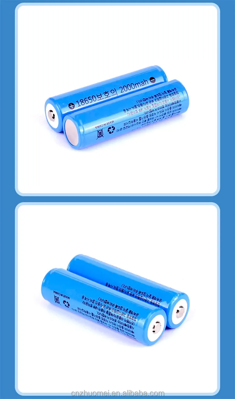 Kc Certificate 18650 Battery 3.7v 2000mah Rechargeable Lithium Ion Batteries For Korea - Buy ...