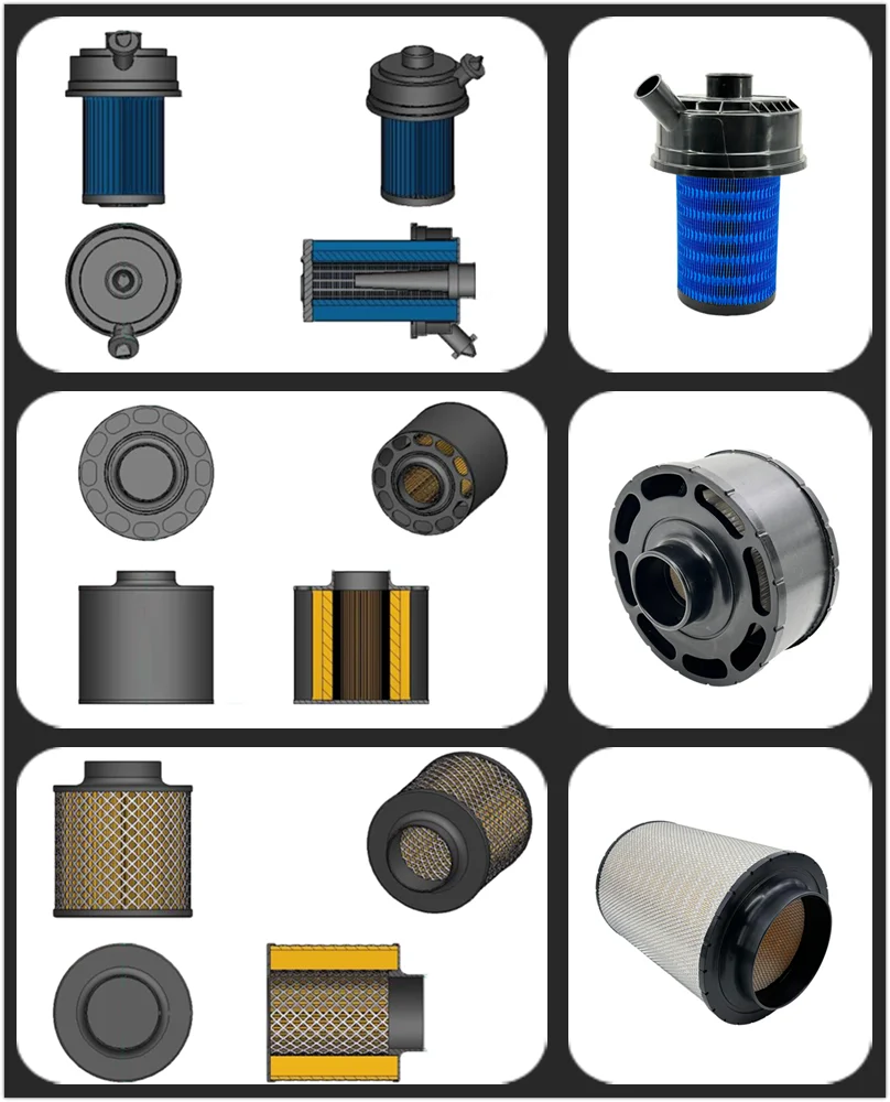 Honeycomb Air Filter Engineering Machinery Tractor Air Filter 496-9841 ...