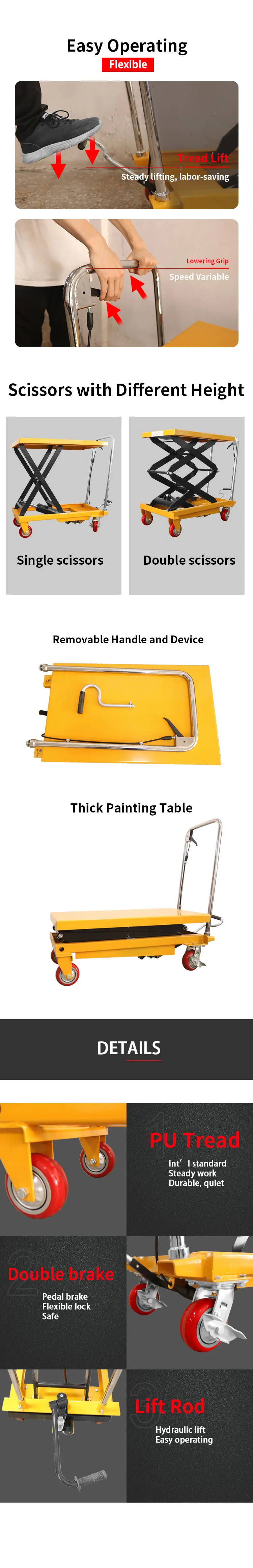 150kg to 1000kg Hydraulic Lift Tables - Manual & Scissor