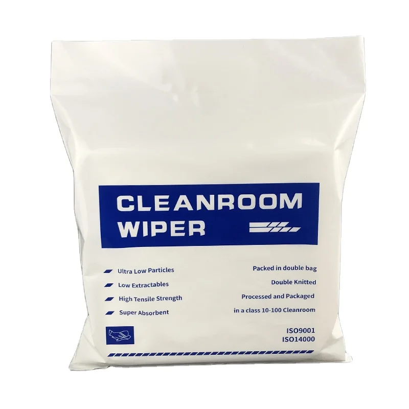 110g 1009SLE Industrial Lint Free Clean Room Wipes 100% Polyester ...