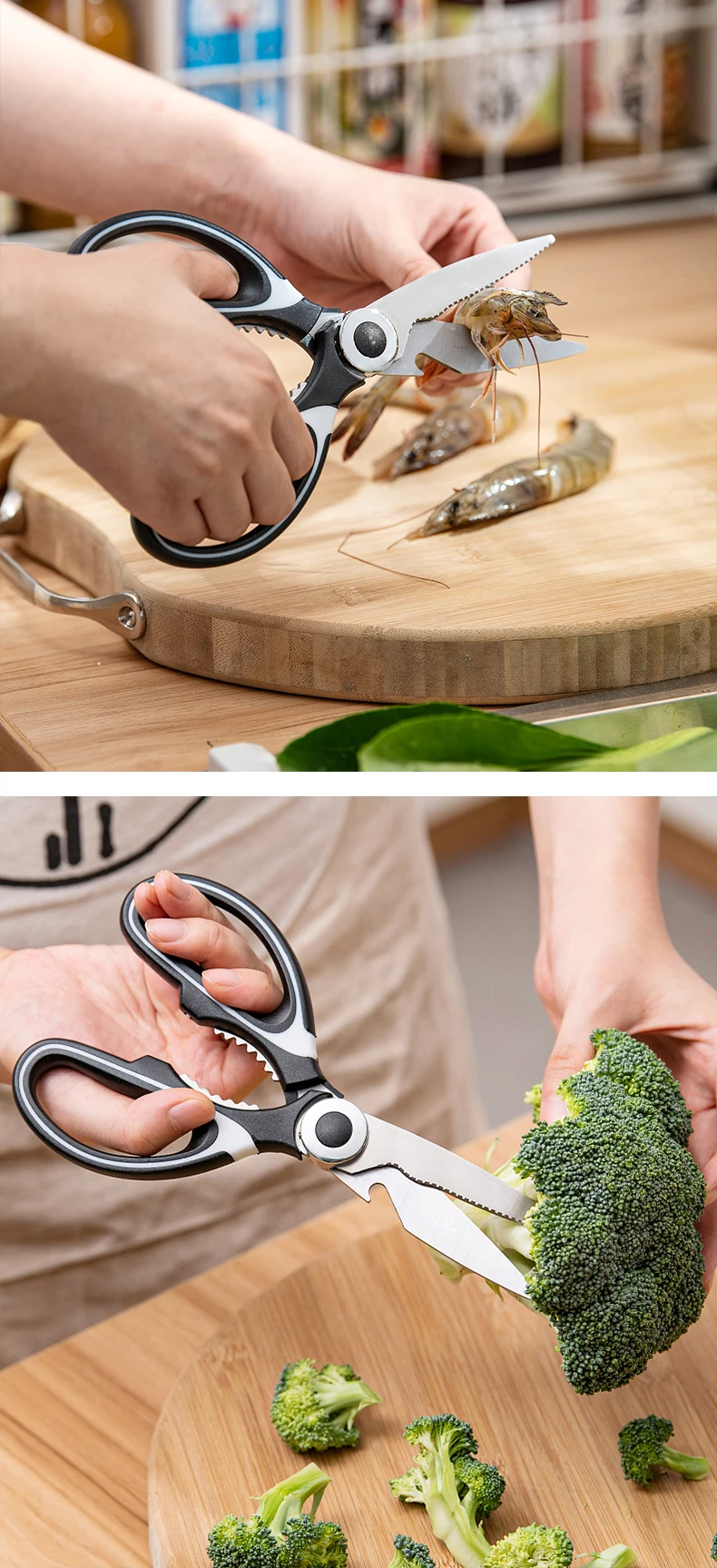 High Quality Fast Delivery Stainless Steel Kitchen Scissors With Sheath ...