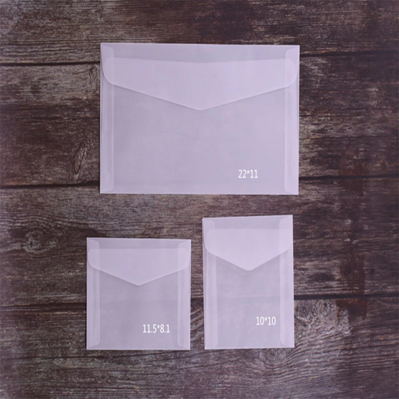 Wholesale Custom Blank Translucent Sulfuric Acid Paper Envelopes ...