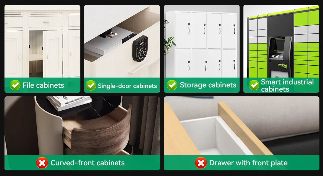 Smart Lock - Drawer RFID Hidden Locks Glass Digital Cabinet