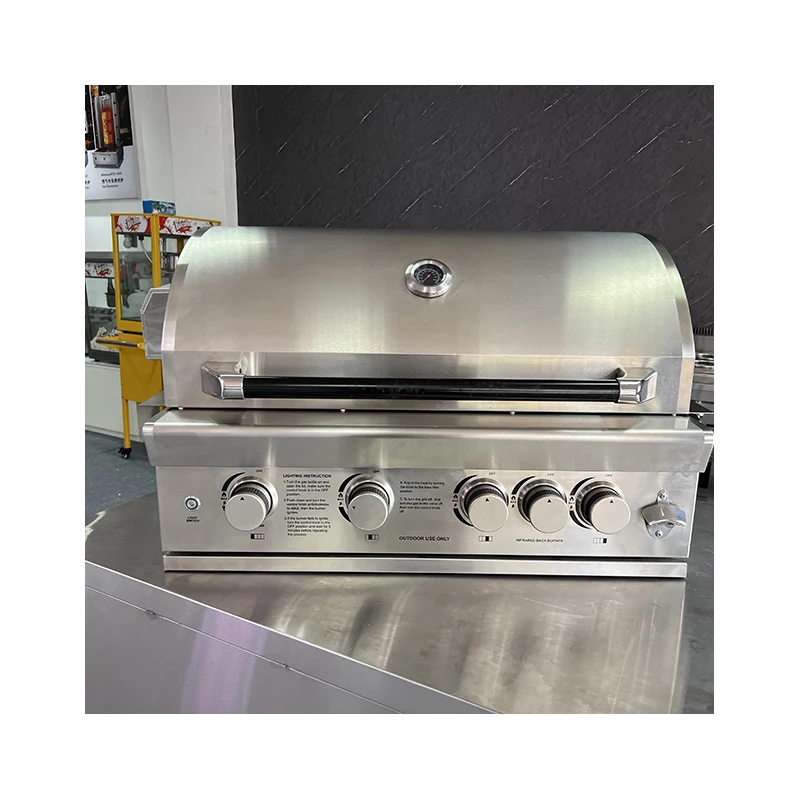 Commercial Stainless Steel Outdoor Kitchen Grill Smokeless Gas Bbq ...