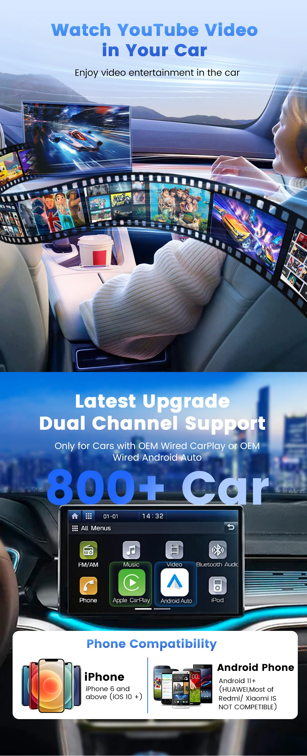 Carlinkit Tbox Ambient Plus - Universal Wireless Carplay