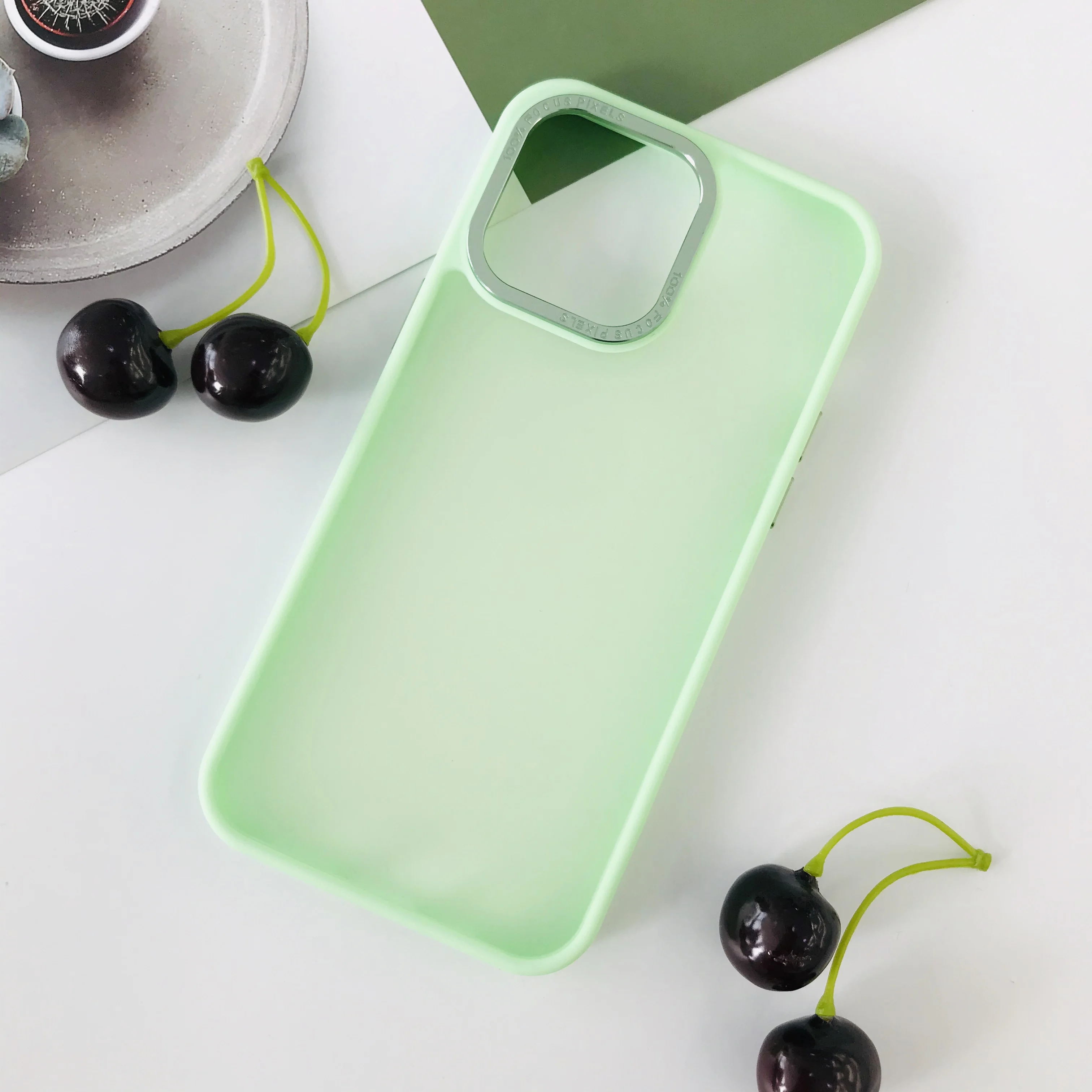 Luxury Matte Hard Pc Cell Phone Case For Iphone Metal Button Phones ...