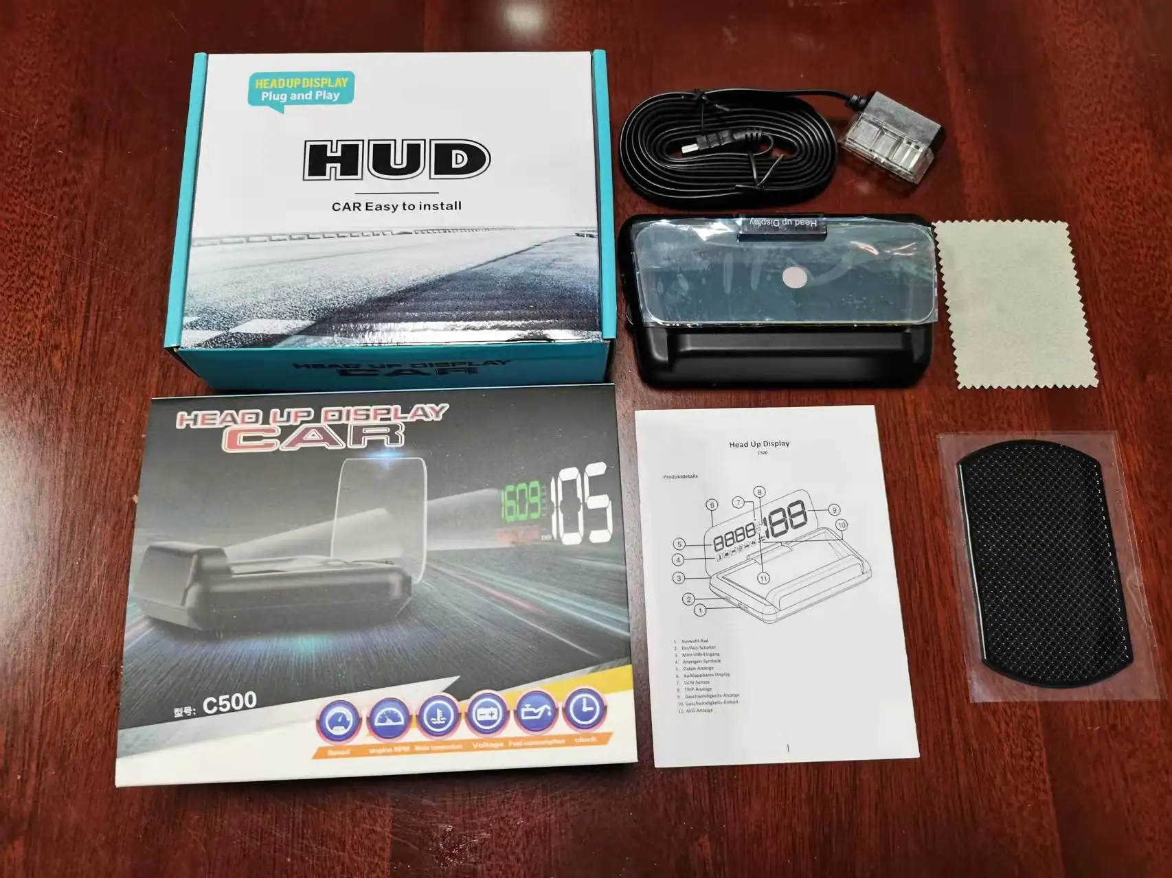 2024 Mirror Hud C500 Digital Meter Auto Electronics Head Up Displays ...