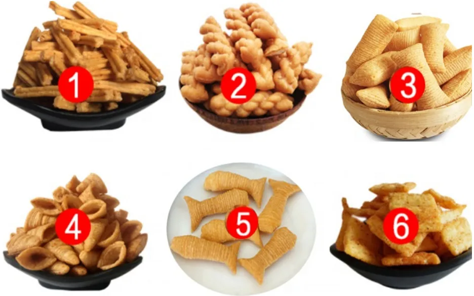 Fried Wheat Flour Snack Pellet Processing Line - Bugles Chips Making ...