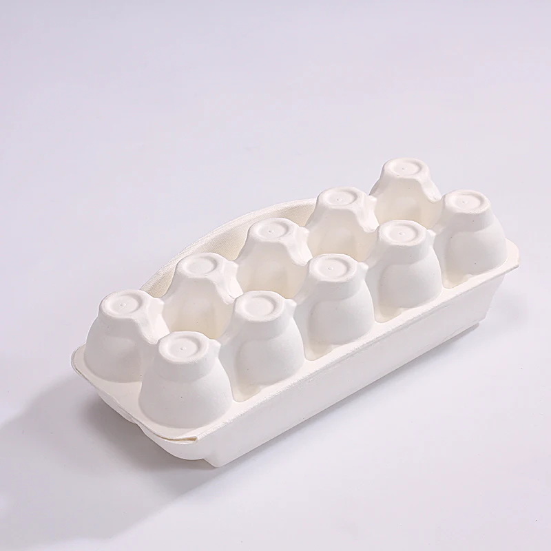 Biodegradable Bagasse Egg Container - Eco-Friendly Packaging