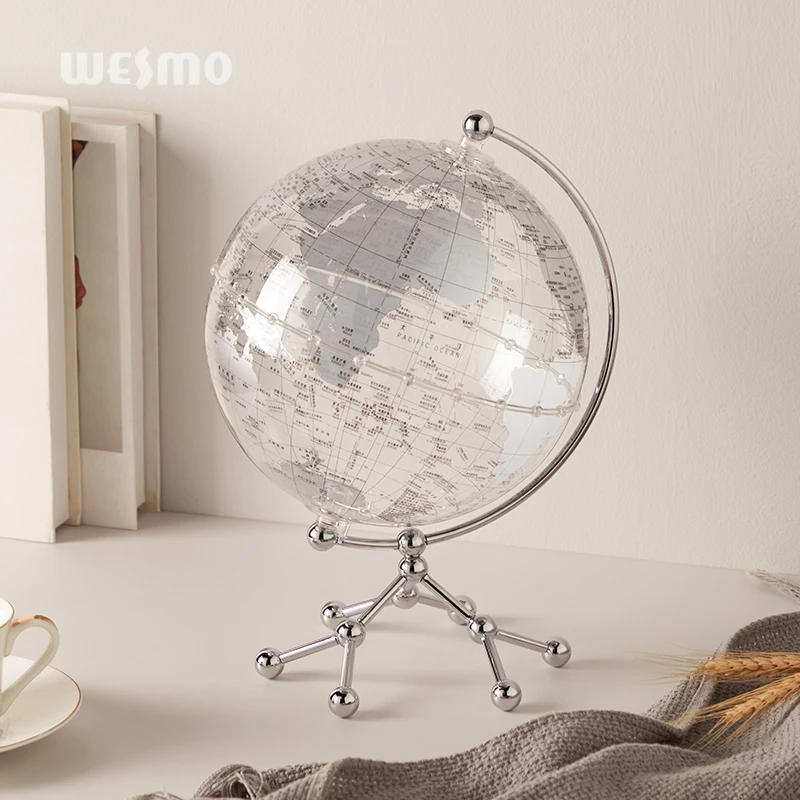 Home Ornament Globe Rotating Indoor Decor Modern Decoration For Home ...