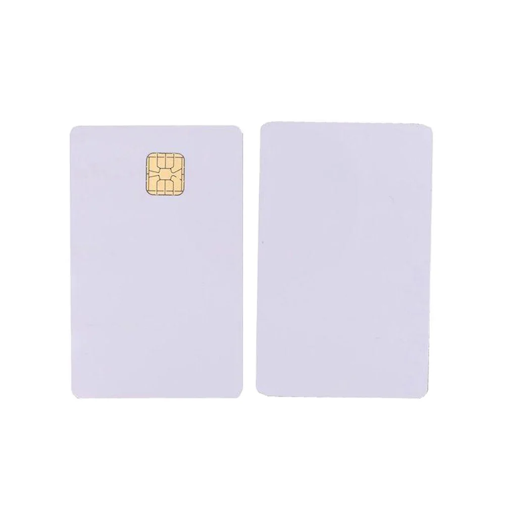 Custom HF and UHF F08 24C01 Customized White Blank RFID Dual Smart ID ...