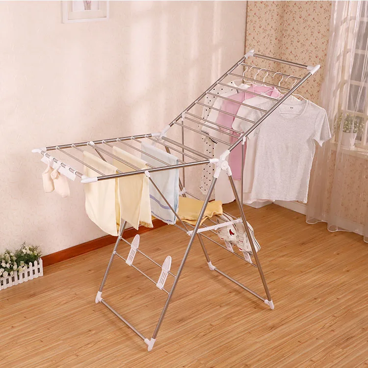 Indoor And Outdoor With Wings Multifunction Clothing Racks For Hanging ...