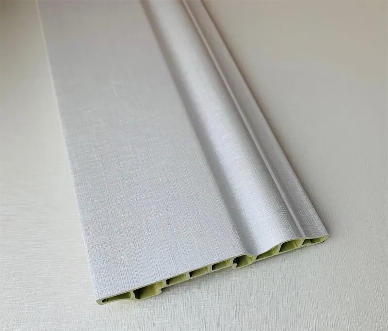 Carrara White Pvc Skirting Tiles,Wood Skirting Trim 10x3000mm - Buy ...