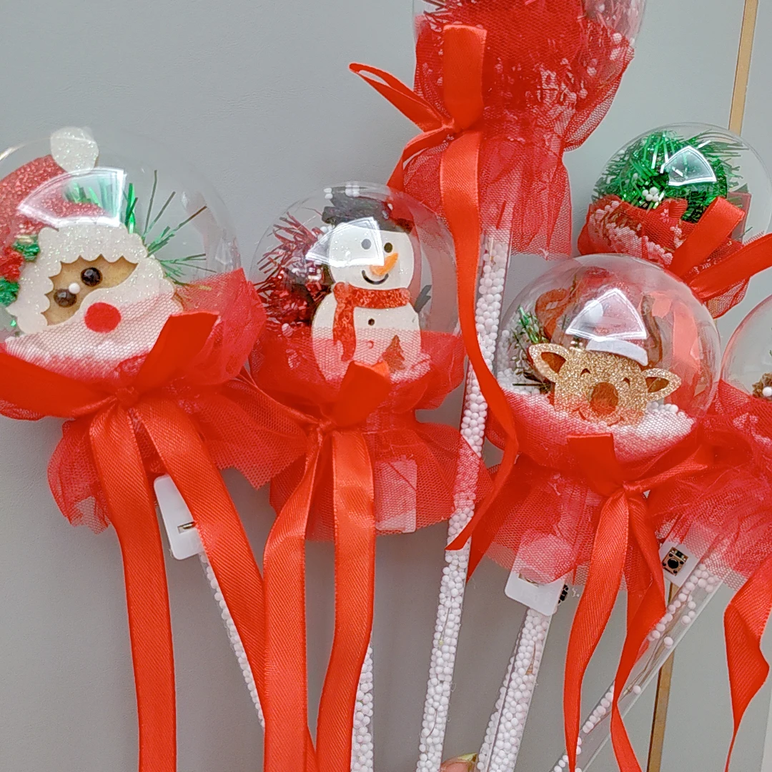 Wholesale Christmas Bobo Balloon Colorful Light up Transparent Bobo ...