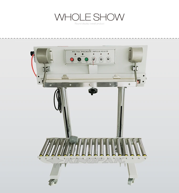 PFS750A Vertical Pneumatic Large Max.750mm Plastic Bag Polythene ...