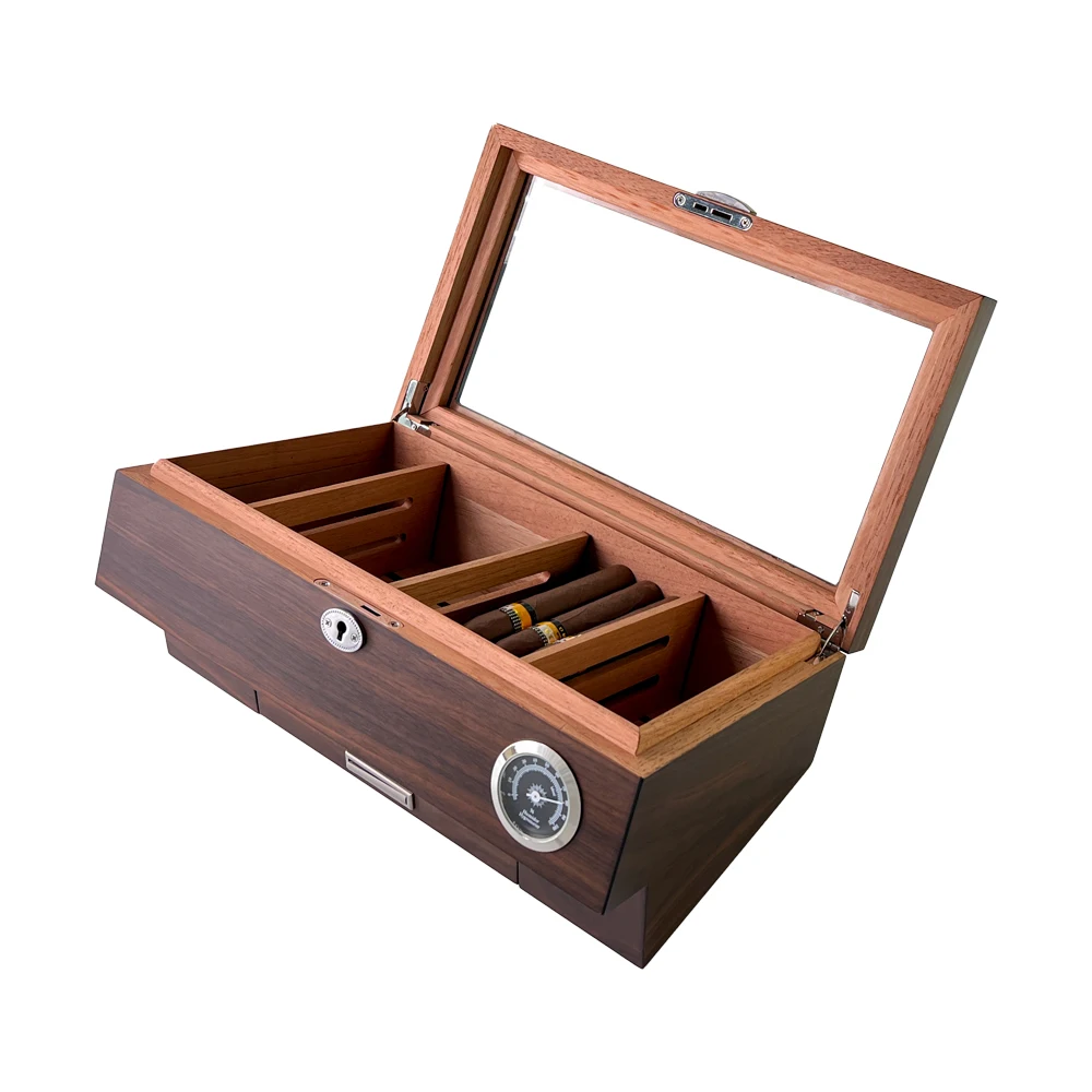 Wooden Cigar Humidor Cedar Wood 100 Cigars Accessories Cigar Cases ...