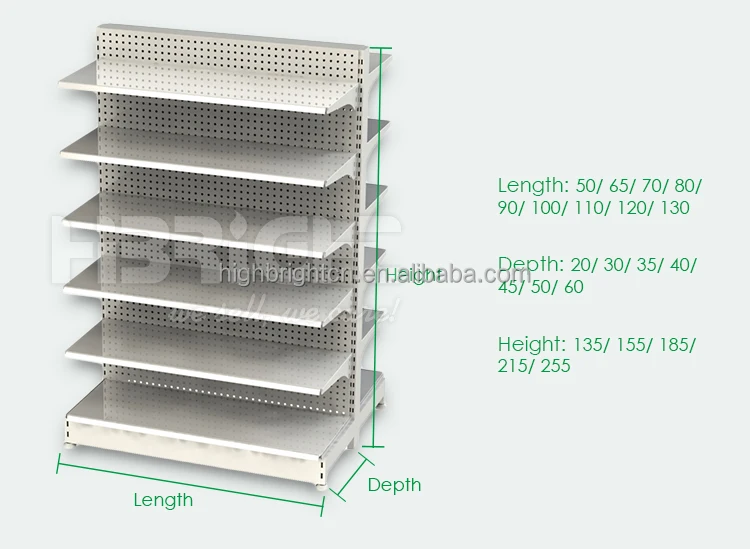 Modern Design Grocery Gondola Shelving Supermarket Display System ...