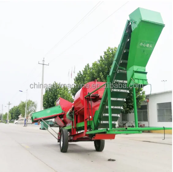 Tractor Mounted Diesel Engine Fruit Picker Screen Clean Peanut Fruit ...