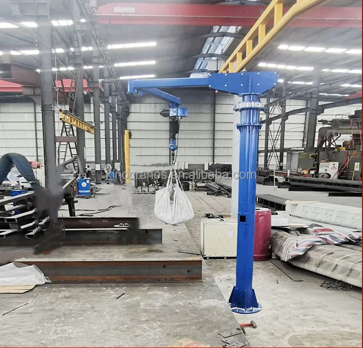 2Ton Mini Hand Operated Mobile Jib Crane with Zero-Gravity Hoists ...