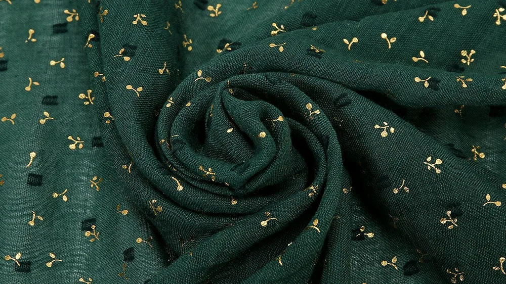 2022 Stylish Cotton Voile Stamping Muslim Hijab For Women 180*70cm ...