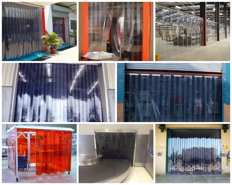Low Price Super Clear PVC Strip Curtains Transparent Flexible PVC Door ...