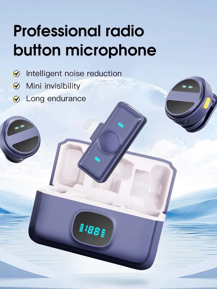 2024 New Circular Microphone 2.4ghz Convenient Android Noise Reduction ...