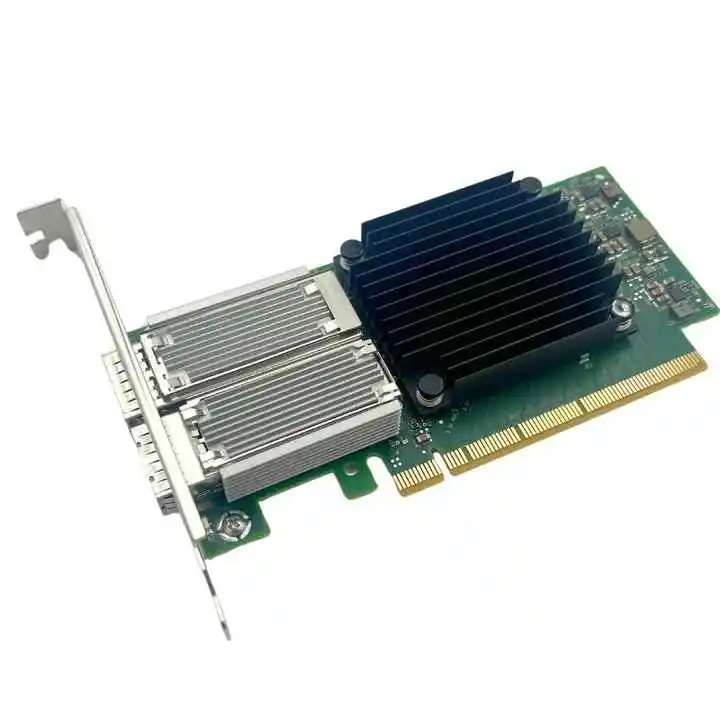 Close-up view of MCX556A-EDAT adapter card