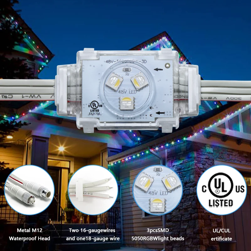 Christmas Decorations Outdoor Waterproof Ip68 48V Permanent Holiday Led ...