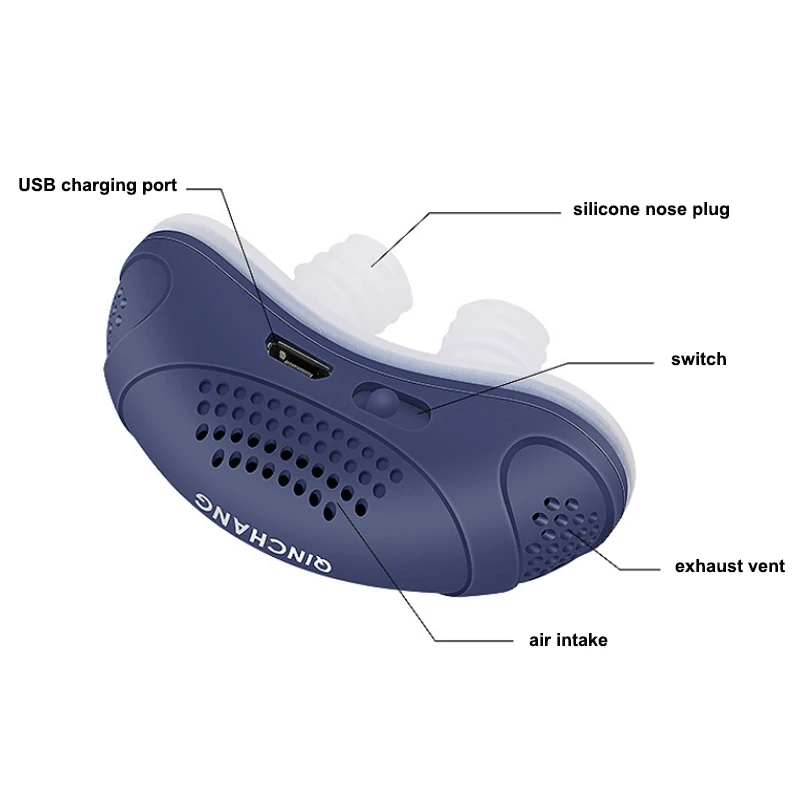 Small Electric Anti-snoring Device Nasal Congestion Breathing Relief ...