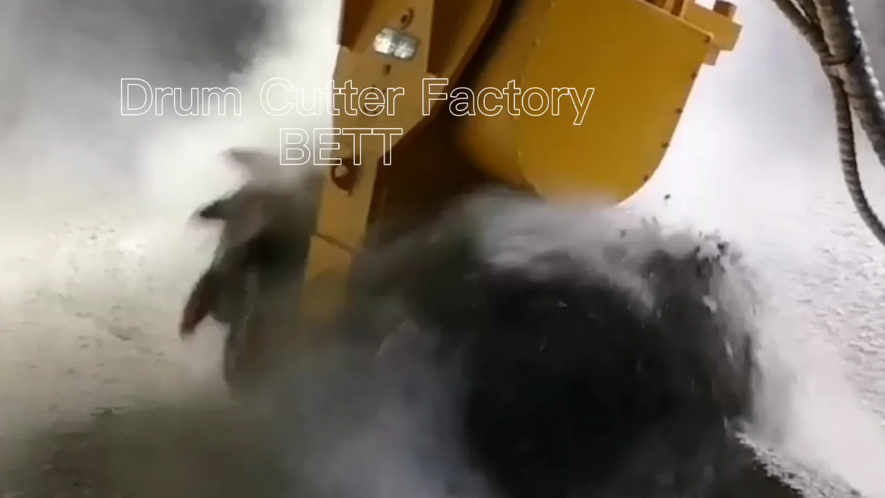 Excavators Demolition Wheel Rock Trencher Machine Cutter Head Drum ...