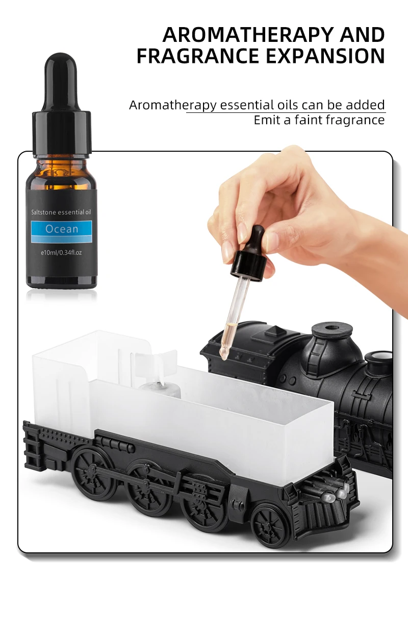 Train Aroma Diffuser - DIY Essential Oil Humidifier for Kids