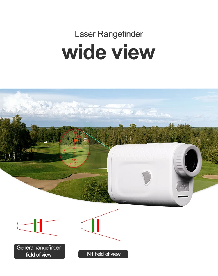 Dual Display Golf Rangefinder N1 OLED 660 Yards Scope Laser Range ...