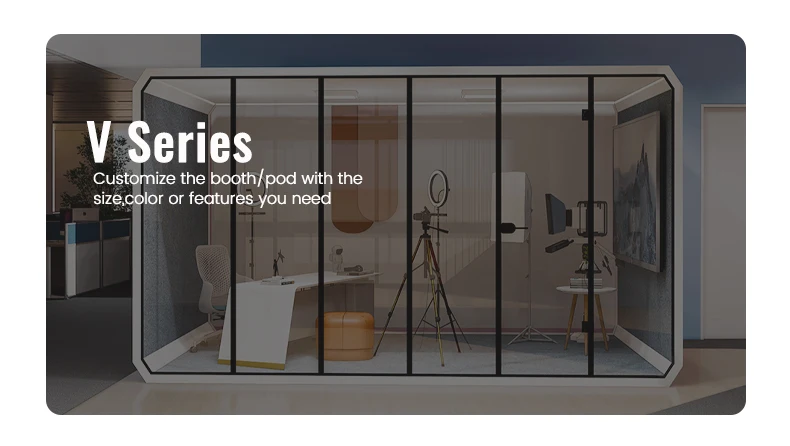 Customized Modular Office Booth - Acoustic & Extendable