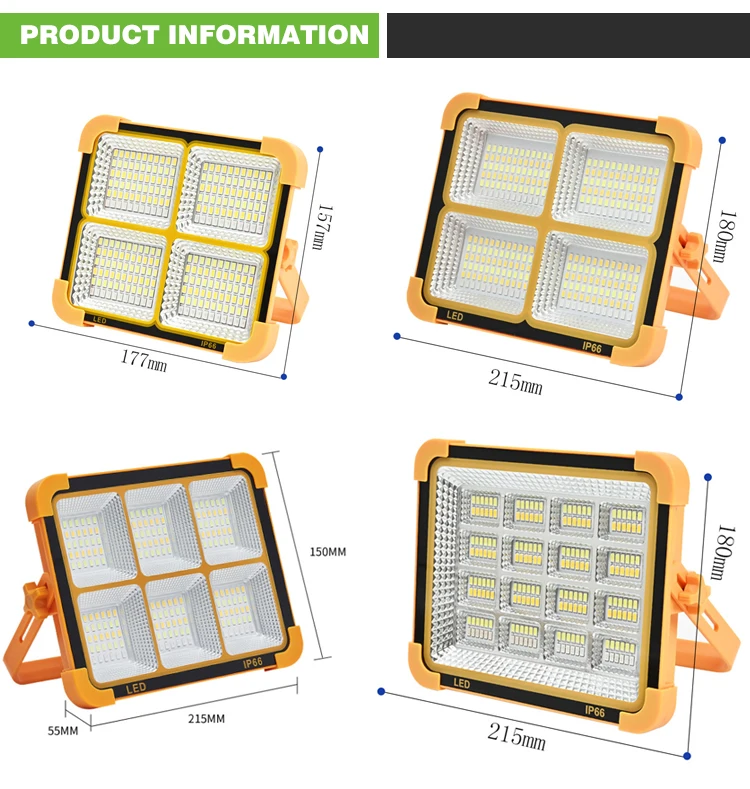 200w400w Solar Outdoor Floodlight Portable Portable Multi-functional ...