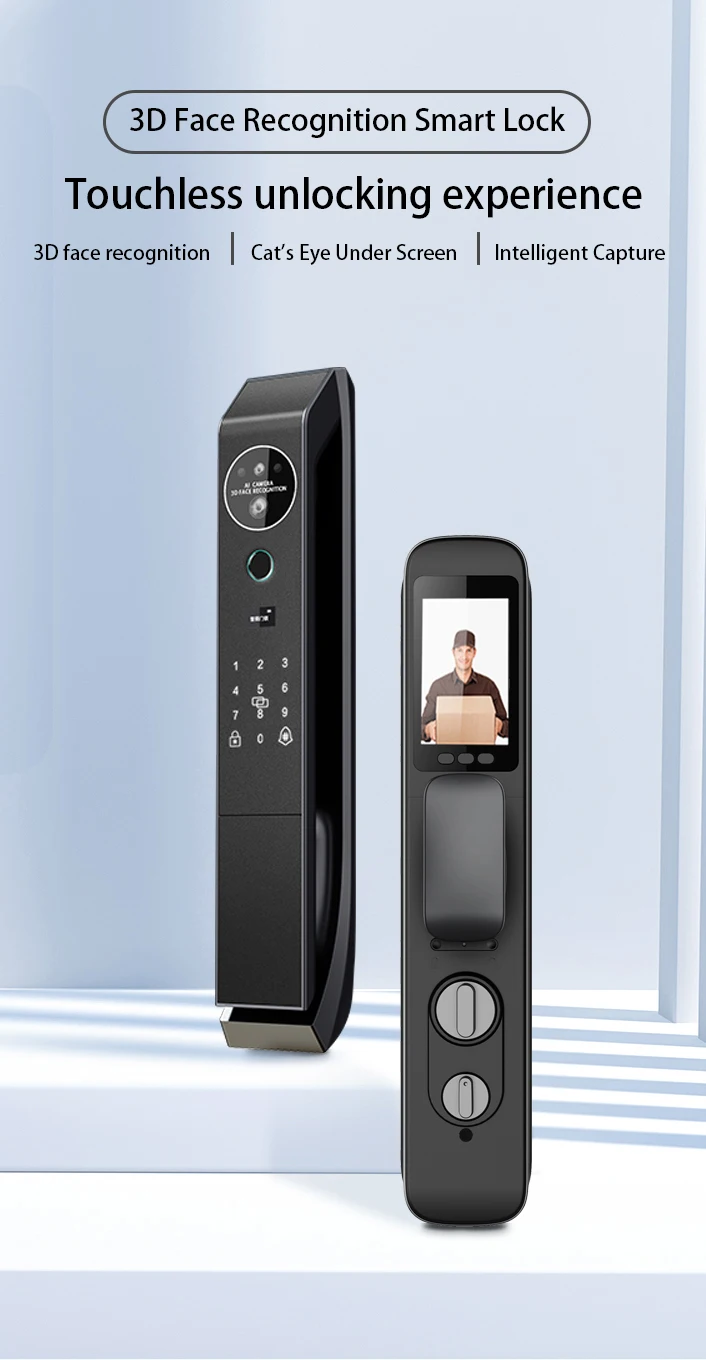Face Recognation Smart Door Lock 3d Face Smart Door Lock Face Door Lock ...