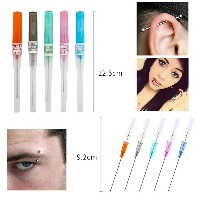 Surgical Steel I.V. Catheter Cannula Sterile Piercing Needles 14G 16G ...