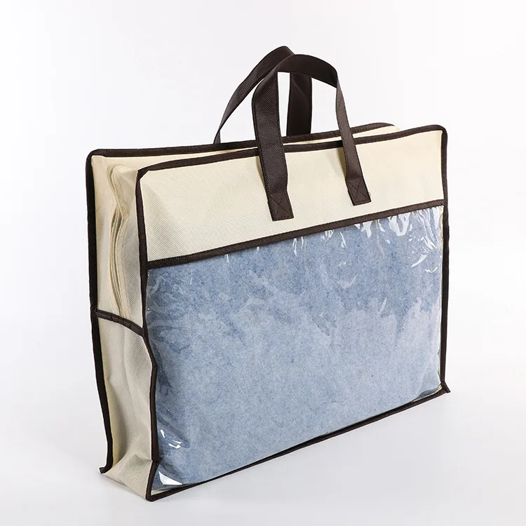 Home Textile Printing Logo Storage Transparent Zipper Pillow Quilt ...