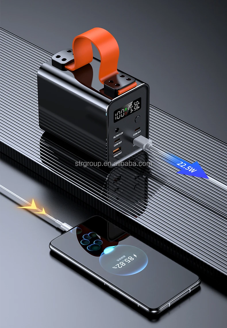 60000 Mah 100w Pd Type C Usb Dc Fast Charging Outdoor Camping Light ...